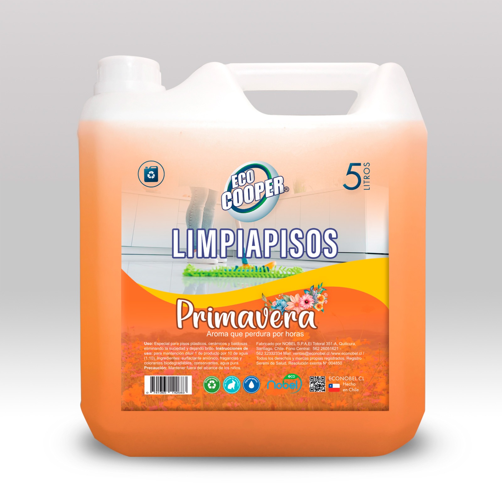 Limpia Pisos Primavera Eco Cooper - Detergentes Nobel