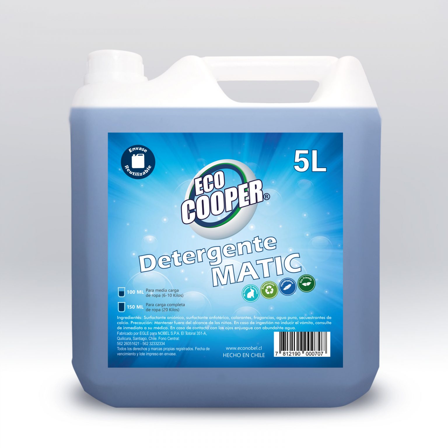 Detergente Matic Eco Cooper - Detergentes Nobel