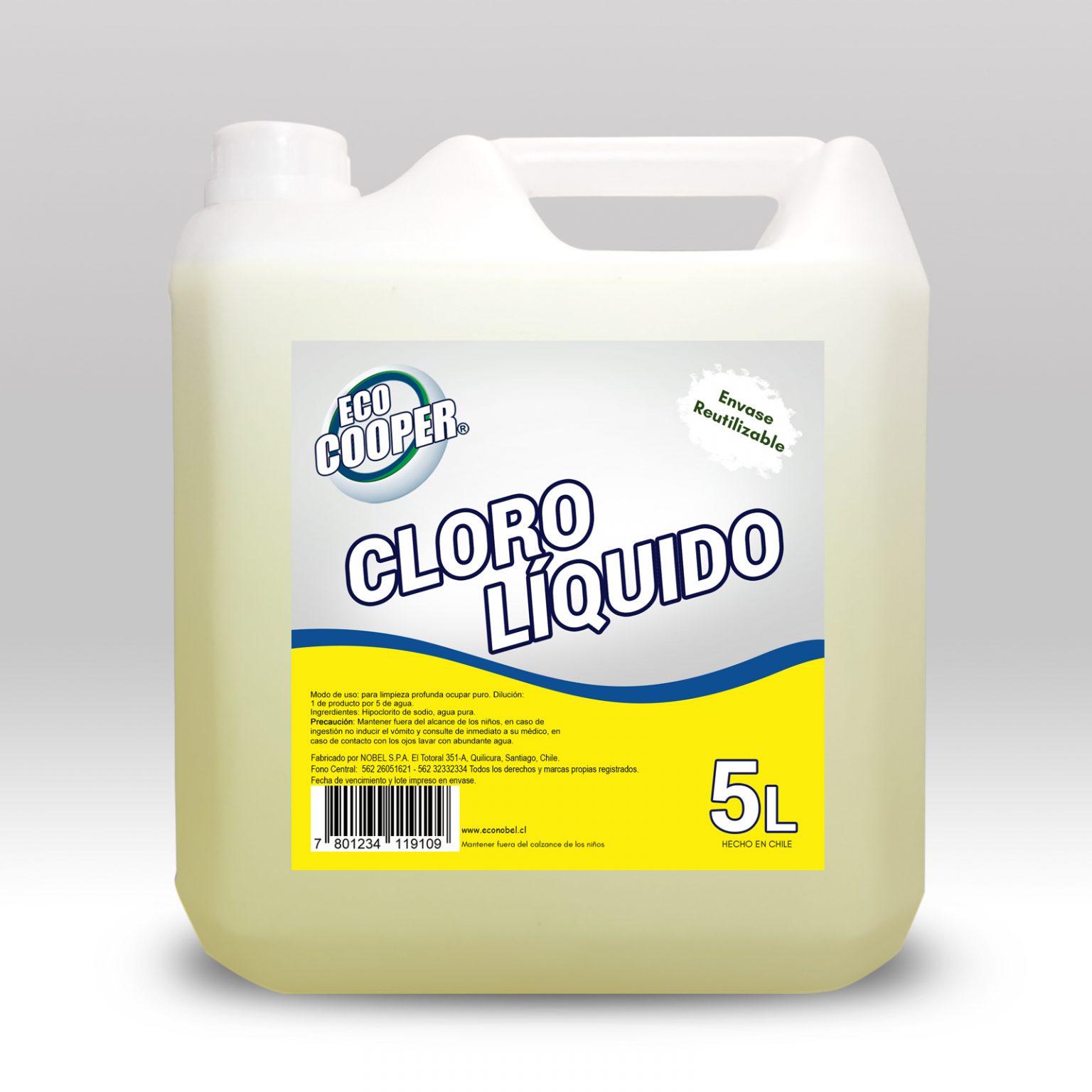 Cloro hogar eco cooper - Detergentes Nobel