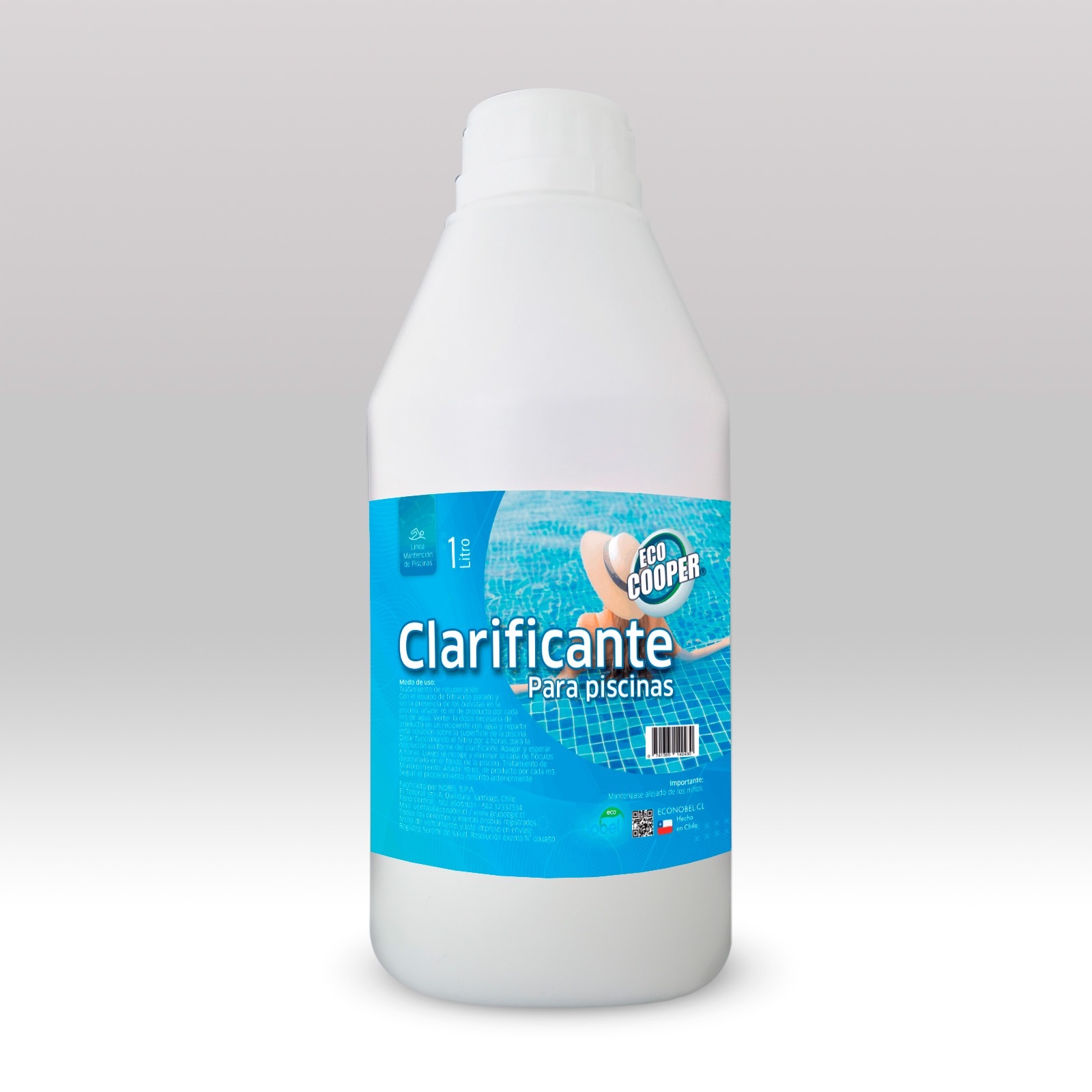 Clarificante Para Piscina (Policloruro) 1L - Detergentes Nobel